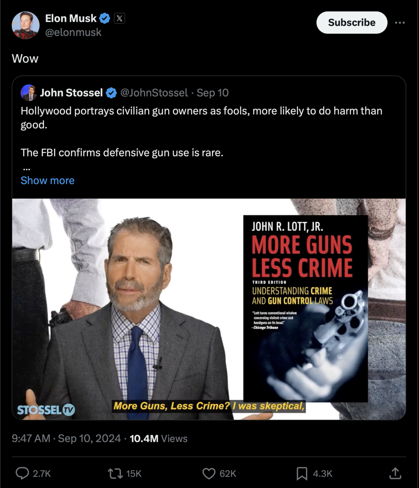 At Stossel TV: The FBI and Media Don’t Tell You How Many Lives Guns ...