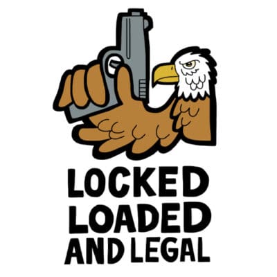 Locked Loaded and Legal Logo Square