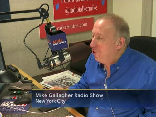 On the Mike Gallagher Radio Show to discuss media bias on gun control ...