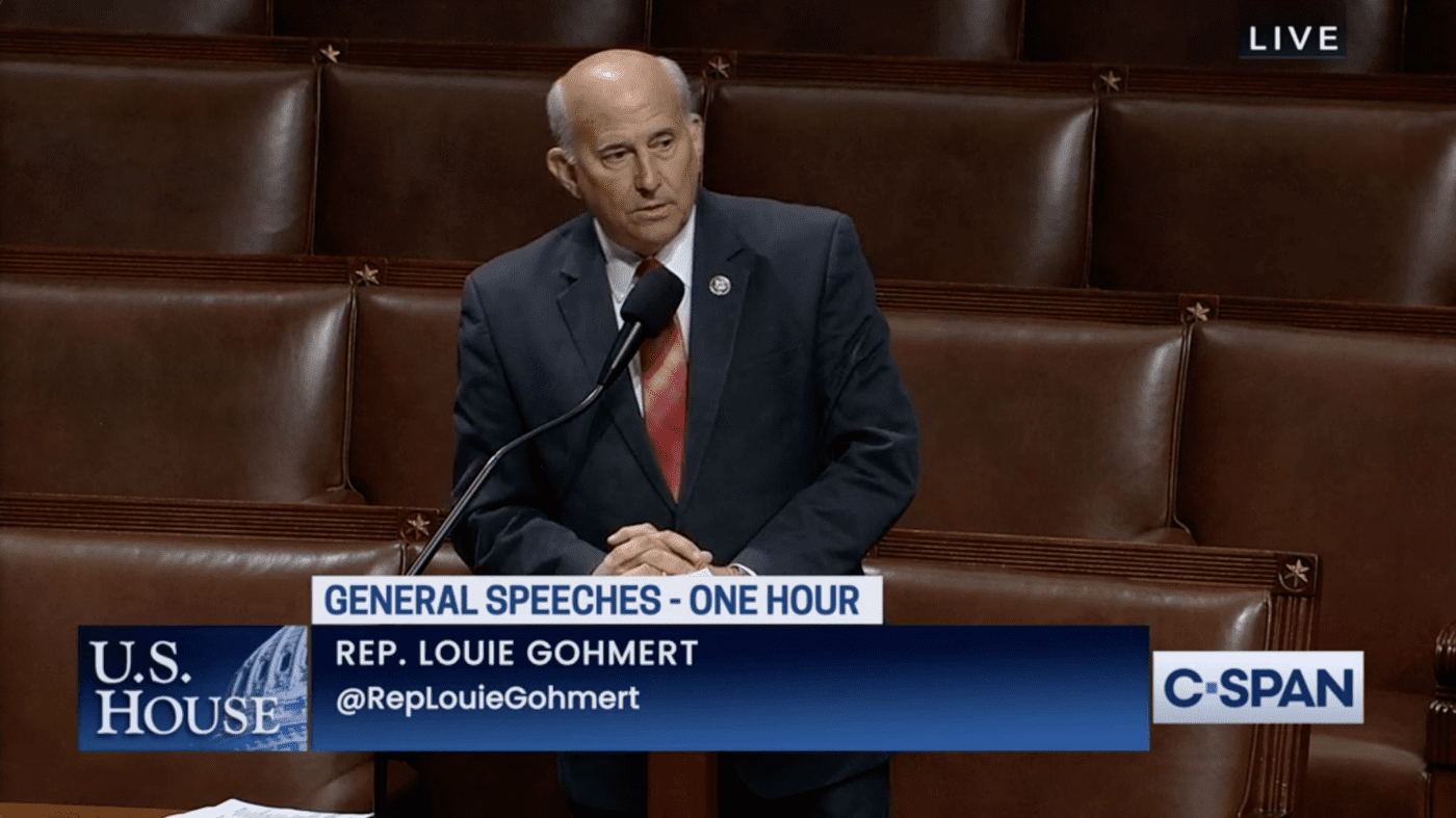 Congressman Louie Gohmert Speech Reads from the Crime Prevention ...