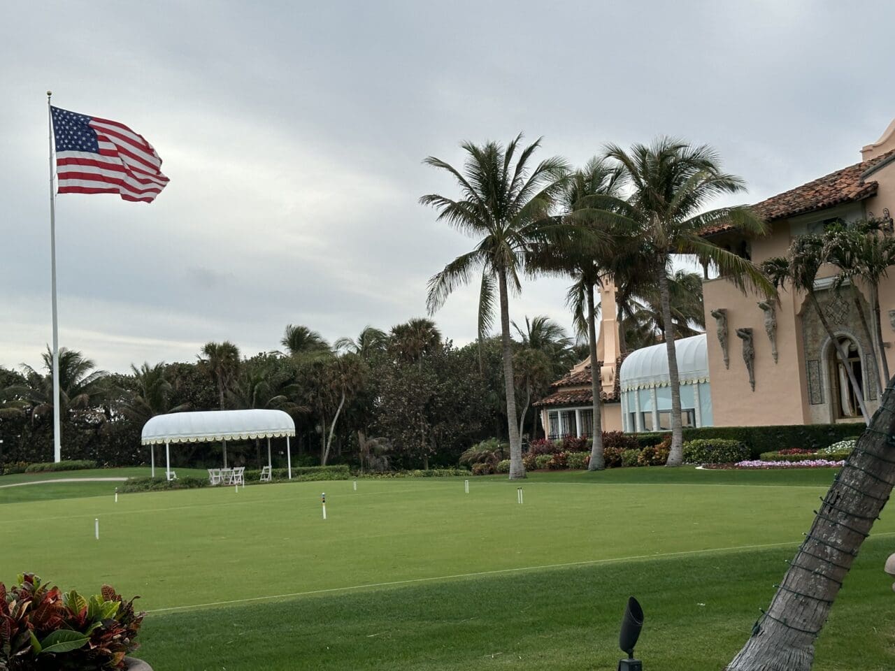 Showing the Flag at Mar-a-Lago