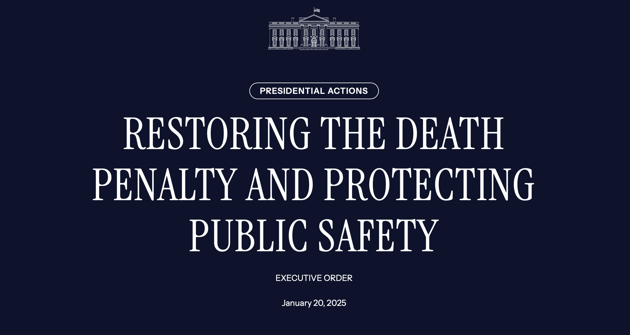 Trump signs death penalty order directing attorney general to help ...
